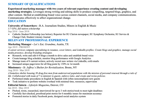 Resume Line Spacing: An Easy Guide | Let's Eat, Grandma