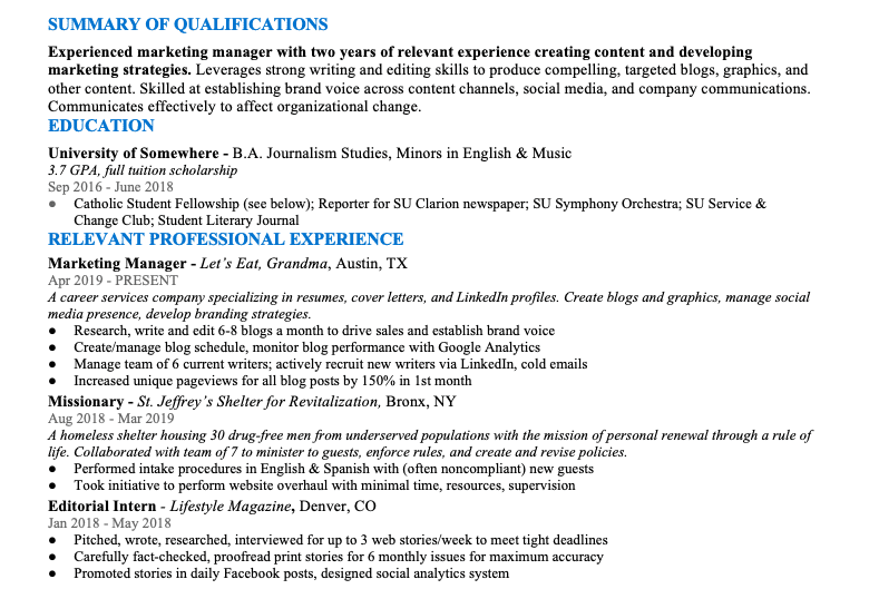 Tighten It Up Our Best Resume Font Size And Resume Line Spacing Tips